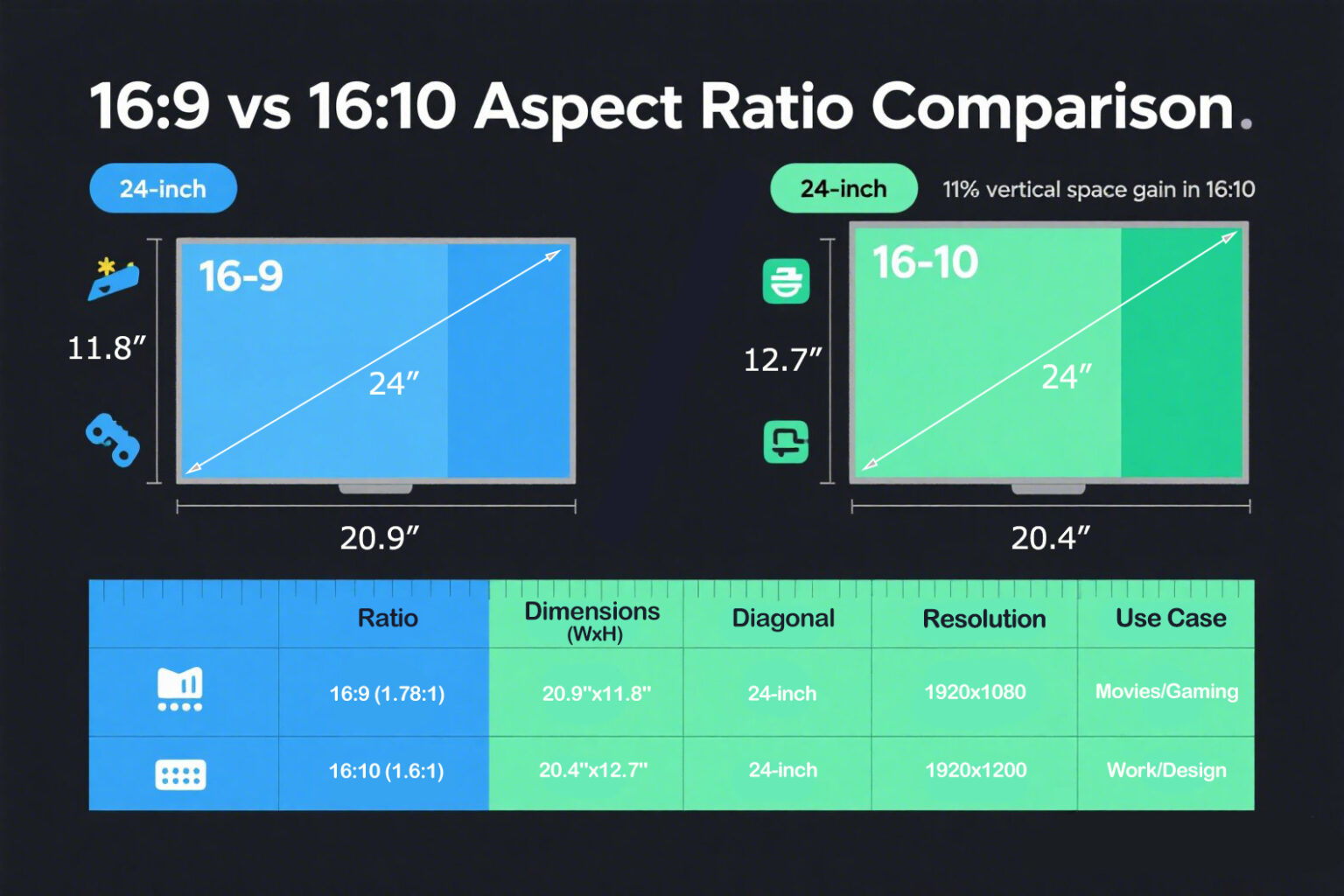 16:9 Vs 16:10 Aspect Ratio: Which Is Right For You? - BJYP